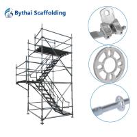 China Building Materials Rosette Ringlock System Scaffolding Vertical Standard Ledger Brace Diagonal for sale
