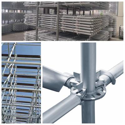 China Vertical Standard Quick Stage Scaffolding Material Access Steel Rosette Ringlock Accessories for sale