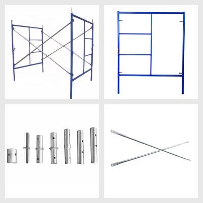 China Blue Metal Construction Materials High Flexibility Mason Step Frame Scaffolding Staging for Indoor/Outdoor Construction for sale