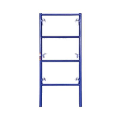 China Heavy-Duty Industrial Use Blue Pre-Galvanized Metal Ladder Frame Scaffolding for sale