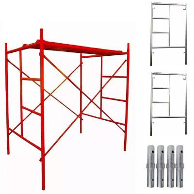 China 2026 Fabricated 5'x4' Mason Style Yellow Powder Coated Q235 Steel H Frame System Scaffolding for sale