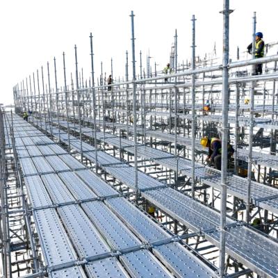 China long aluminum plank high strength aluminum alloy anti-slip walk surface reinforced support for scaffolding platforms and construction site pedestrian walkways BYTHAI for sale