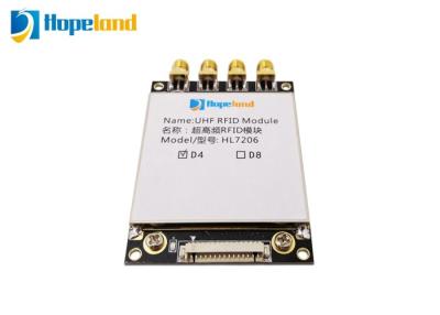 China Miniaturized 4 Port UHF RFID Module , Long Range Rfid Reader Module 67.5mm X 51mm X 6mm for sale