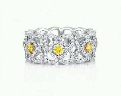 China  Diamond Ring Enchanted Lotus 18K White Gold Ring with Natural Diamonds J1FK02Z00W for sale