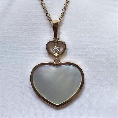 Diamantes de Chopard del oro del collar 18kt del amor con oro amarillo o el oro blanco