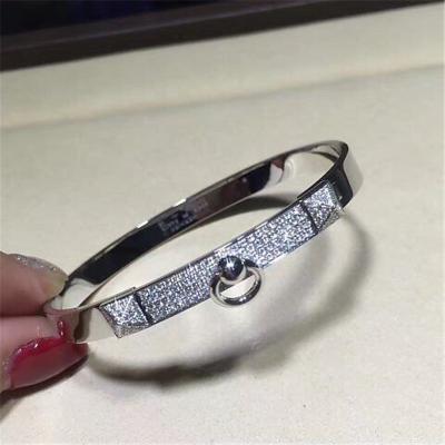 Diamantes de Hermes del oro de la pulsera 18kt de la CDC con el oro blanco o el oro amarillo