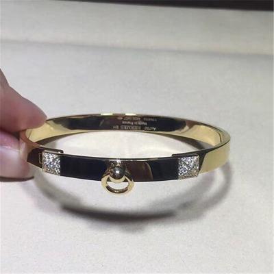 Oro de la pulsera 18kt de los diamantes de Hermes con el oro blanco o el oro amarillo