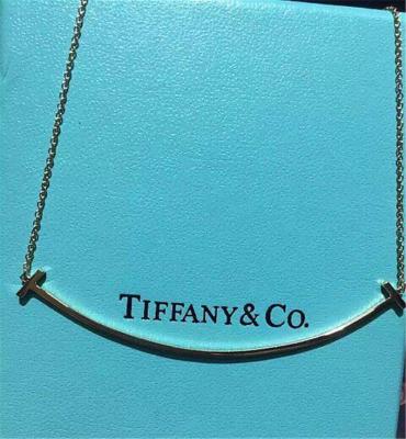 Oro de Tiffany del oro sonriente del collar 18kt de la cara con oro amarillo o el oro blanco