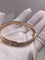 China 18K Gold Bracelet with Moveable  3 Diamond for sale