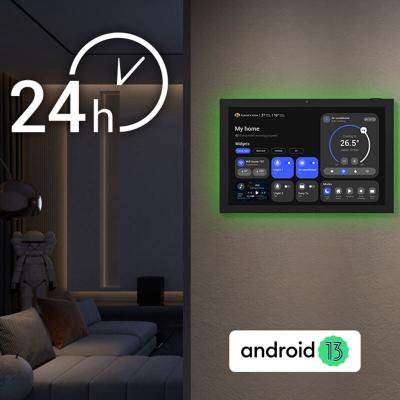 China Smart Home 15.6 pulgadas RK3588 NFC POE Android13 Tablet montado en la pared con luz LED en venta