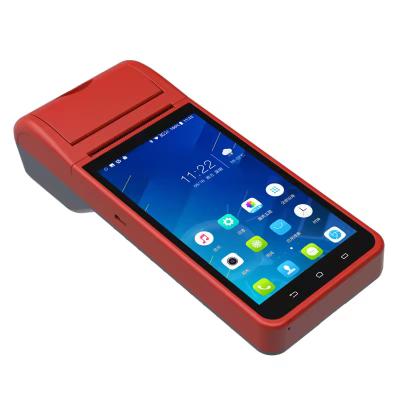 China Android 8.1 Operating System 5.5Inch NFC Pos Systems Handheld Cashier Pos Machine with 58mm Thermal Receipt Printer for sale