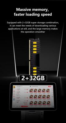 China Capacitive Touch Dual Screen All in One Pos Systems for Restaurants Wifi Cash Register and 32GB Hard Disk Capacity for sale