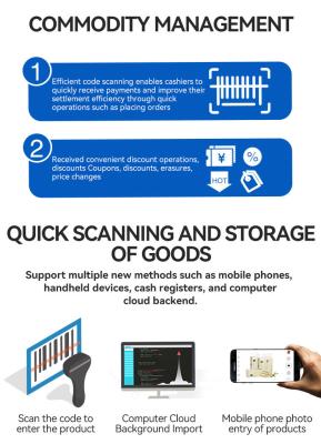 China Restaurant Ordering Thermal Printer with Resolution Win/Android POS Cash Register 13.3/15.6 Inch 1366*768 Resolution for sale