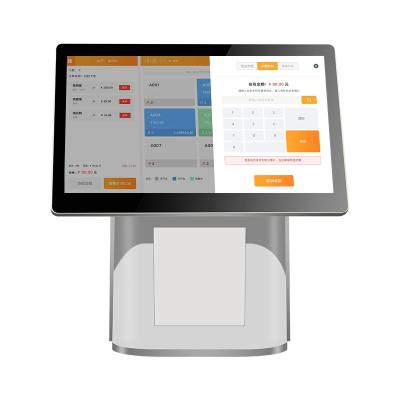 China DDR3 2G Memory 15.6 Inch Desk Touch Screen Self Ordering Payment Kiosk for Cashless Payment and Restaurant for sale