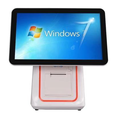 China Retail Point of Sale Machine 15.6inch Android POS Terminal with Scanner and Printer 4GB DDR4 Memory 64GB Hard Disk Capacity for sale
