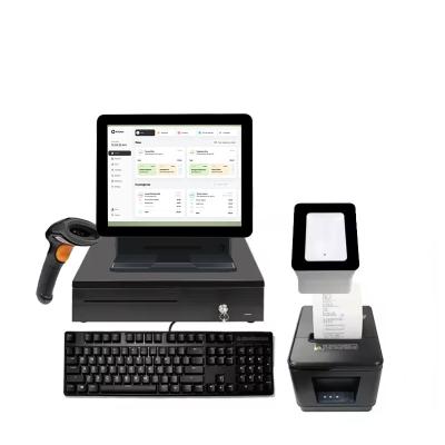 China Advanced 15.6" Touch Screen POS System with Customer Display Software Payment Terminal Cash Register Machine for sale