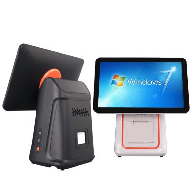China Retail Restaurant Billing Machine 15.6 inch Dual Screen POS System with Windows Operating System and Android POS for sale