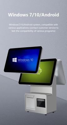 China 15.6Inch Dual Screen Pos Cash Machine I3 Processor 4+64GB Retail Pos System Supermarket Pos Terminal for sale