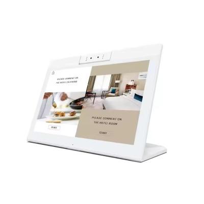 중국 데스크톱 10.1인치 L 모양 안드로이드 태블릿 PC 와이파이 NFC 터치 스크린 쿼드 코어 스마트 오피스 셀프 서비스 키오스크 비즈니스 사용 판매용