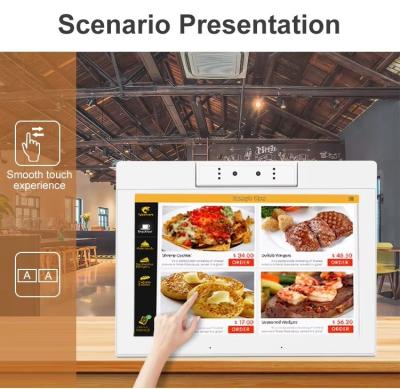 China desktop 10.1inch L shape android tablet pc wifi NFC touch screen quad core smart office self-service kiosk business use for sale