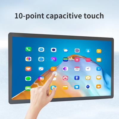 China ultradunne 32-inch commerciële digitale signage reclamedisplay touchscreen Rockchip quad-core Android tablet PC POE NFC WIFI Te koop