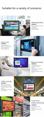 China 8 pulgadas de montaje en la pared de negocios pantalla táctil POE NFC Android tablet PC con luz LED Sistema de reserva de salas de reuniones en venta