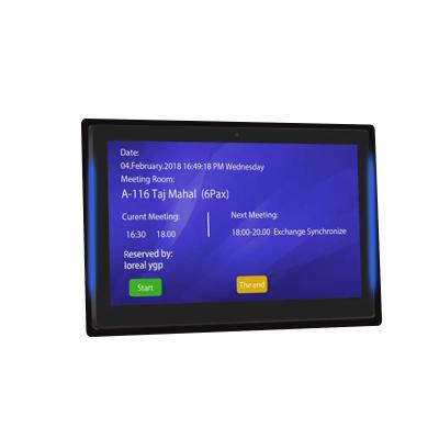 China 10.1inch Wall Mounted Android Tablet PC with LED Light Bar and RK3566 Quad Core for Conference Display for sale