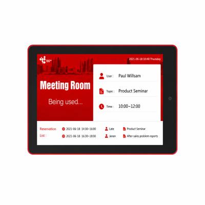 China 14Inch RK3568 Meeting Room Booking System Android Tablet with Surrounding LED Light for Conference Rooms for sale