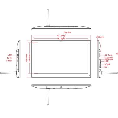 China 4G LTE Option RK3399 Wall Mounted POE Touchscreen Full HD 17.3 inch Android Tablet for sale