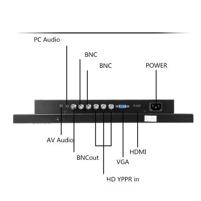 China 1280x1024 17 inch CCTV Monitor / CCTV BNC Monitor 7*24H working for sale