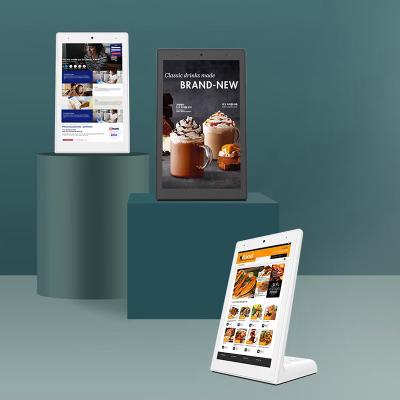 China 10.1 Inch Android Tablet L-shaped Desktop Android8.1 RK3288 Tablet IPS Touchscreen Tablet For Restaurant for sale