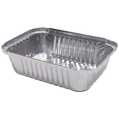 China 100 Pack Disposable Aluminum Foil Pans, Rectangular Aluminum Pans, Foil Pans for Chafing Racks-(250 ML) for sale