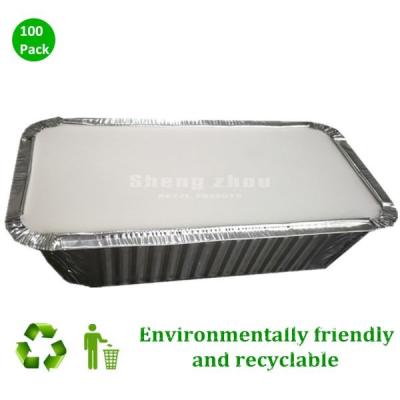 China Aluminum Disposable Pans (680 ML) with Lids, Aluminum Foil Pans for Chafing Racks, Aluminum Disposable Pans for Toaster for sale