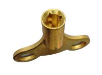 China Brass Bleed Key 39x33x9mm Solid Brass Radiator Bleeder for UK Heating Systems for sale