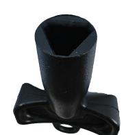 China Nylon Plastic Meter Box Key 2 Pack - 54×33mm Triangle Design with 14mm Socket Diameter for Gas & Electric Utility Cabinets for sale