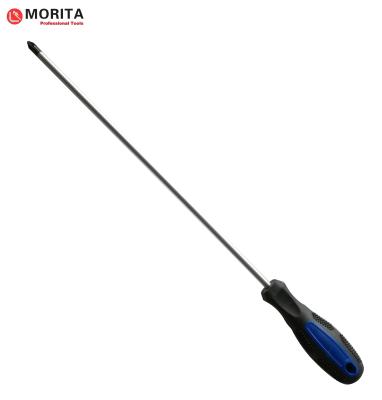 Cina Cacciavite a lungo raggio 2 pacchetti Pozidriv e testa piatta Punte magnetiche Maniglie ergonomiche 300 mm in vendita