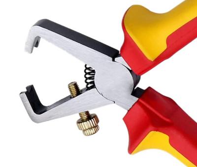 China Insulated hand tools Wire Stripping Pliers VDE 170mm for sale