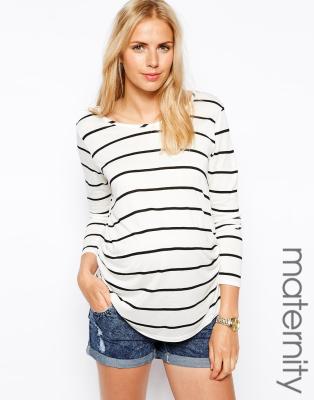 China maternity pregnancy clothes with long sleeve stripe 2017 new design for sale