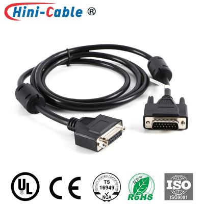 Cina D-SUB 15 Pin Male ai cavi femminili del monitor del computer 24AWG in vendita