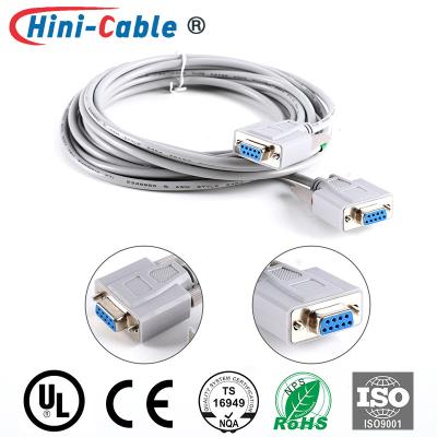 China Wijfje aan Vrouwelijke D-SUB 9 Pin Computer Monitor Cables Te koop