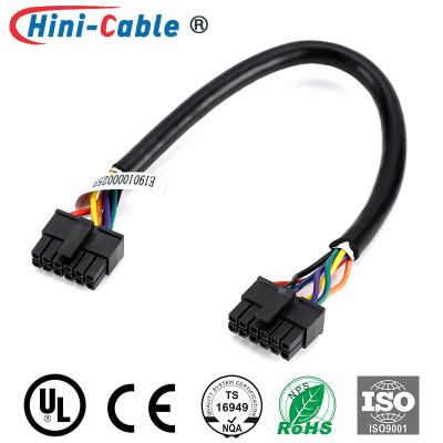 China Cabo do núcleo de Molex 2x6 Pin Female To Female 3.0mm multi à venda