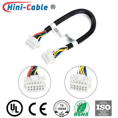 China Wijfje aan Wijfje 2.5mm 2x6 Pin Electrical Wire Harness Te koop