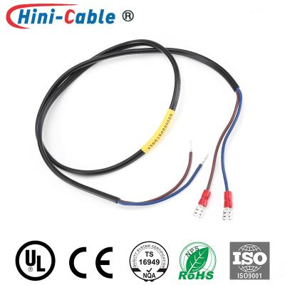China Nylon-insulated Female Terminals(FDDN 1.25-187[8]) to Tinned End with PVC Jacket Socket Switch Power Output Cable for sale