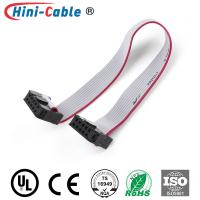 China Electronic Device Red Side 2.54mm 2x5Pin Flat Ribbon Cable for sale
