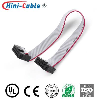 China Lado vermelho do dispositivo eletrónico 2.54mm 2x5 Pin Flat Ribbon Cable à venda