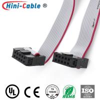 China Electronic Device Red Side 2.54mm 2x5Pin Flat Ribbon Cable for sale