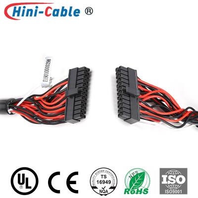 China Molexhoogte 3.0mm 2x12 Pin Female Shielded Wire Harness VDE Te koop