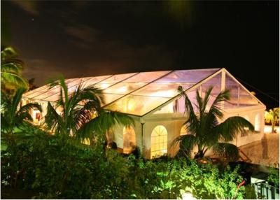 China Large Transparent Luxury Wedding Marquees Tent Lighting For Weddings Ceremony for sale