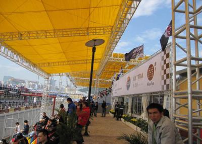 Cina Partito, capriata di alluminio della fase di mostra per l'automobile di Macao giusta con ombreggiatura della copertura di Yellos in vendita