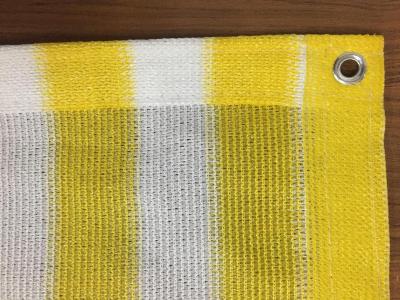 China Yellow And White Anti Uv Balcony Shade Net , Hdpe Raschel Knitted Netting for sale